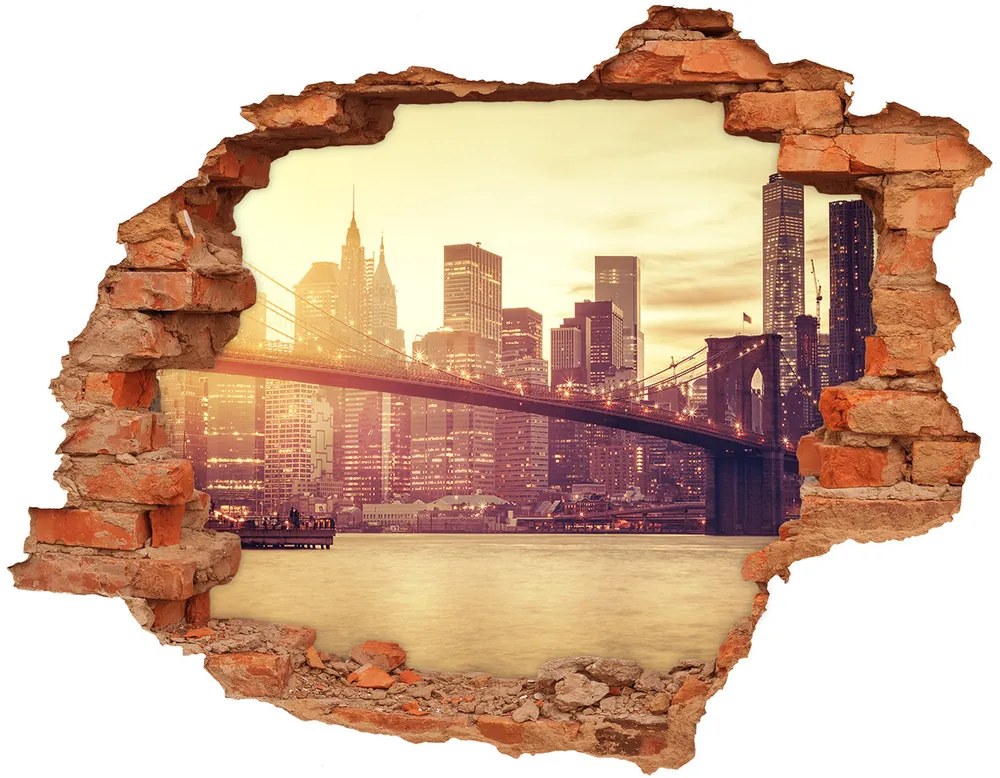 Wallmuralia Fototapeta díra na zeď Manhattan New York 90x70 cm