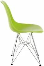 Židle DSR, světle zelená (Chrom)