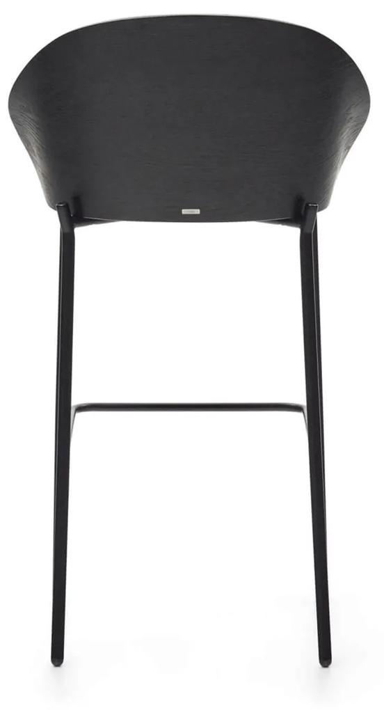 Barová židle meya 77 cm černá MUZZA