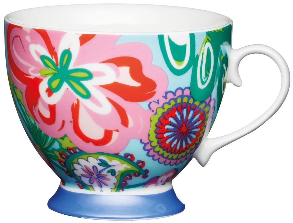 KitchenCraft Porcelánový hrníček Bright Floral -400ml