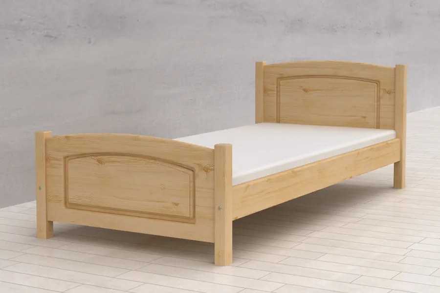 Via-nábytek Postel LUKAS masiv borovice 120 x 200 Povrchová úprava postele: Borovice (lakovaná)