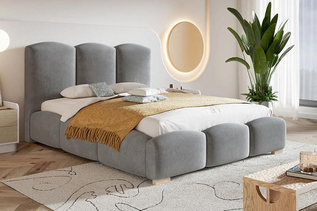 Moderní čalouněná postel Parisa 160x200 cm Barva: Vlastní výběr - Cena na dotaz