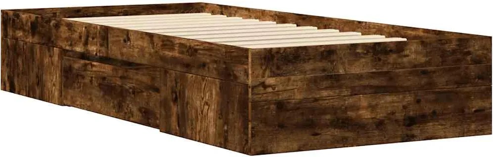 Rám postele bez matrace kouřový dub 90x190 cm kompozitní dřevo 3295524