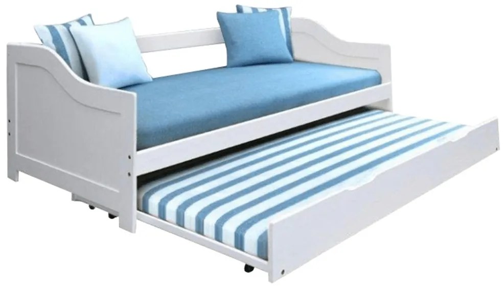 Tempo Kondela Dřevěná postel Intro 200x90 Bílá