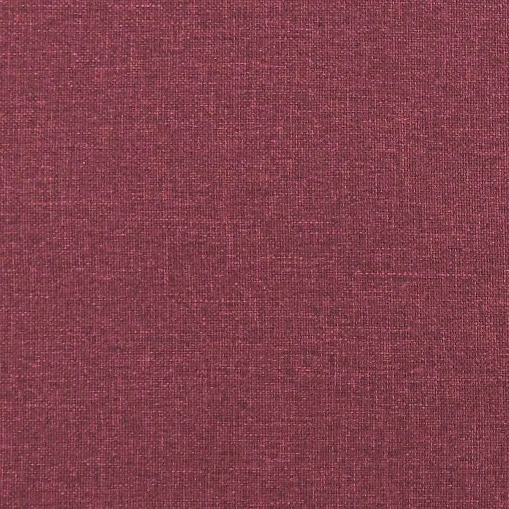 Stolička s dřevěnými nohami vínová textil 329428