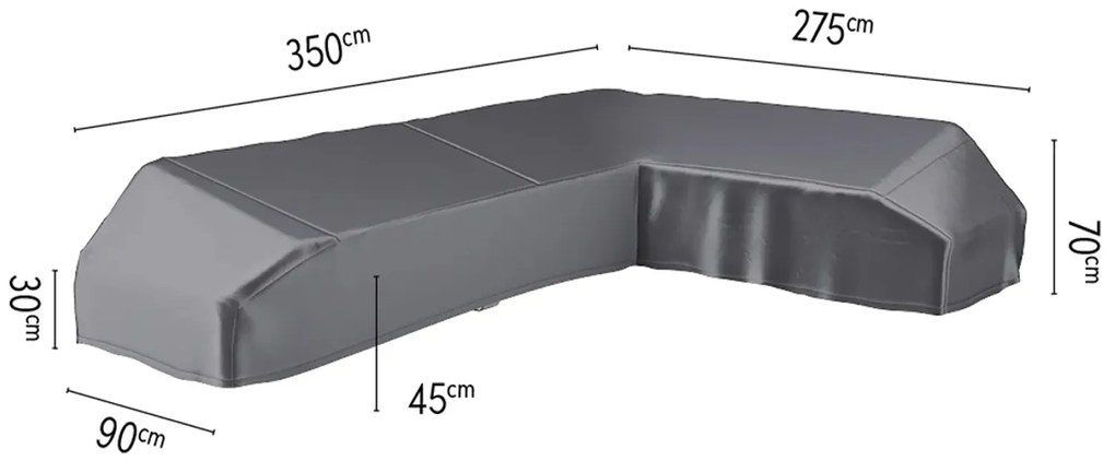 Platinum designové zahradní ochranné plachty na nábytek AeroCovers (350 x 275 x 90 cm)
