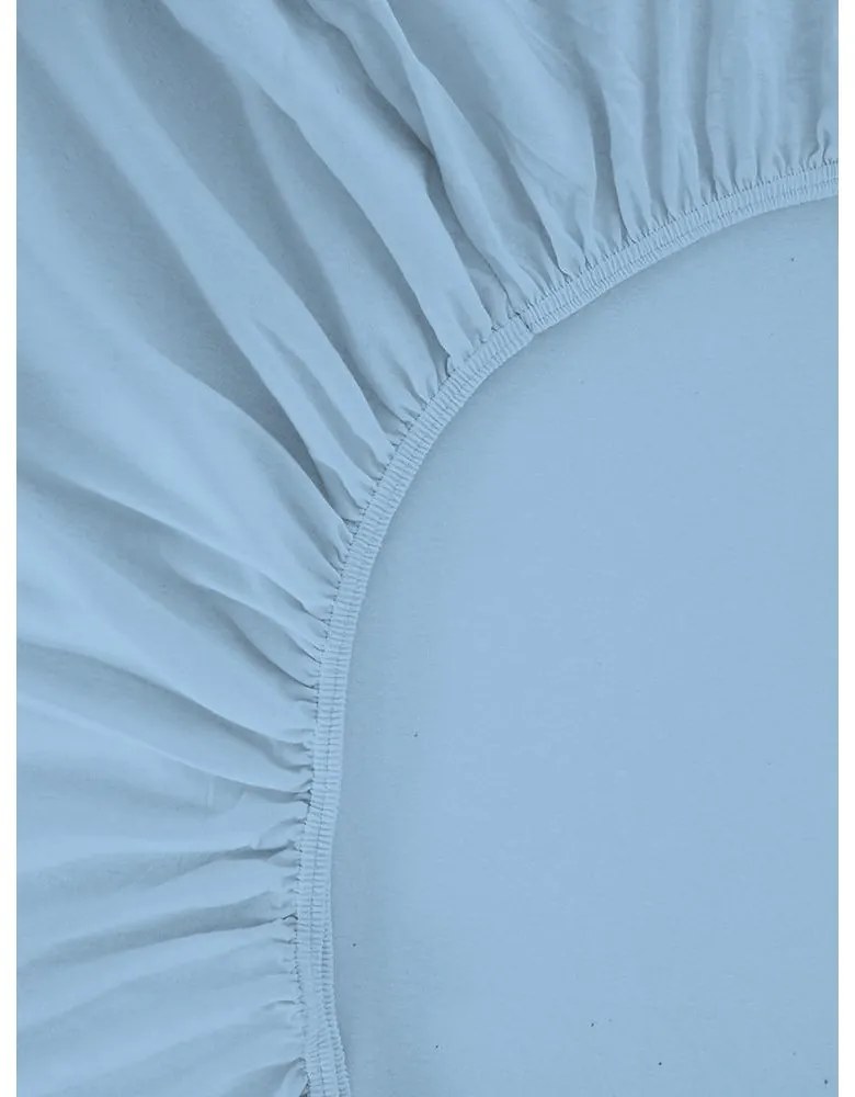 B.E.S. - Petrovice, s.r.o. Prostěradlo Jersey bavlna IDEAL - Světlá modrá 180 x 200