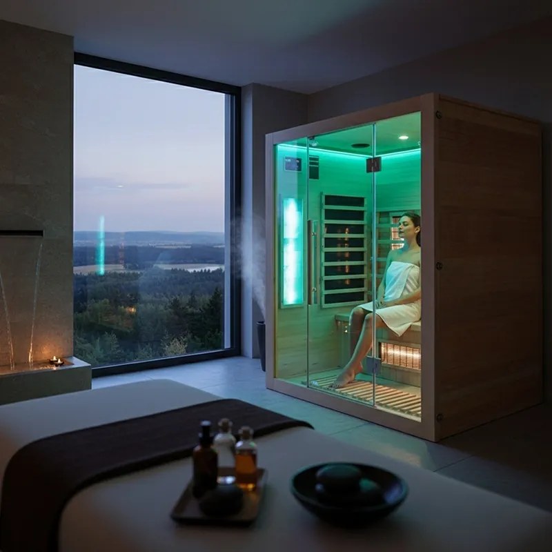 BPS-koupelny Infrasauna Relax HYD-2911 150x120, 3-4 osoby