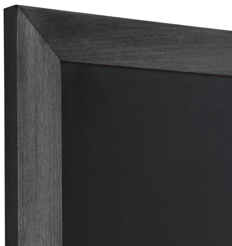 Dřevěná tabule 56 x 120 cm, černá