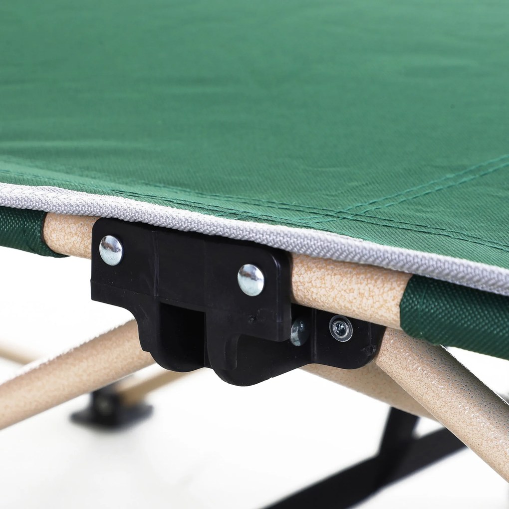 Skládací kempovací postel Outsunny s taškou 190 x 68 x 52 cm pro kempování do 150 kg, postel pro hosty, skládací postel pro vnitřní a venkovní použit…