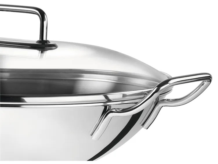 Zwilling Plus nepřilnavá pánev Wok se skleněnou poklicí 32 cm, 40992-332