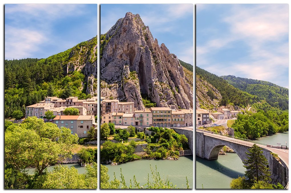 Obraz na plátně - Sisteron v Provence 1235B (120x80 cm)