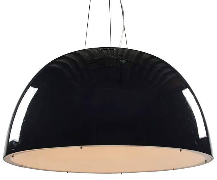 Závěsná lampa Lesklá 100cm černá