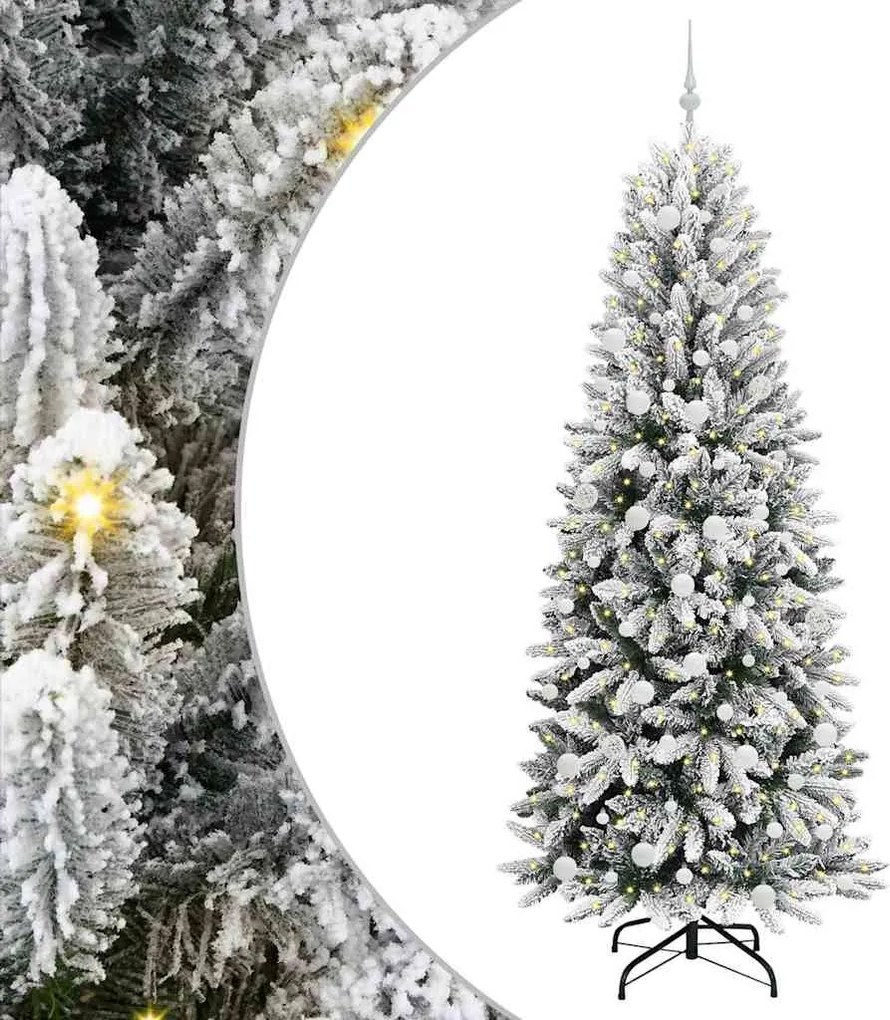 Umělý vánoční stromeček Bílá 210 cm PVC, plast, ocel a PE 3396060