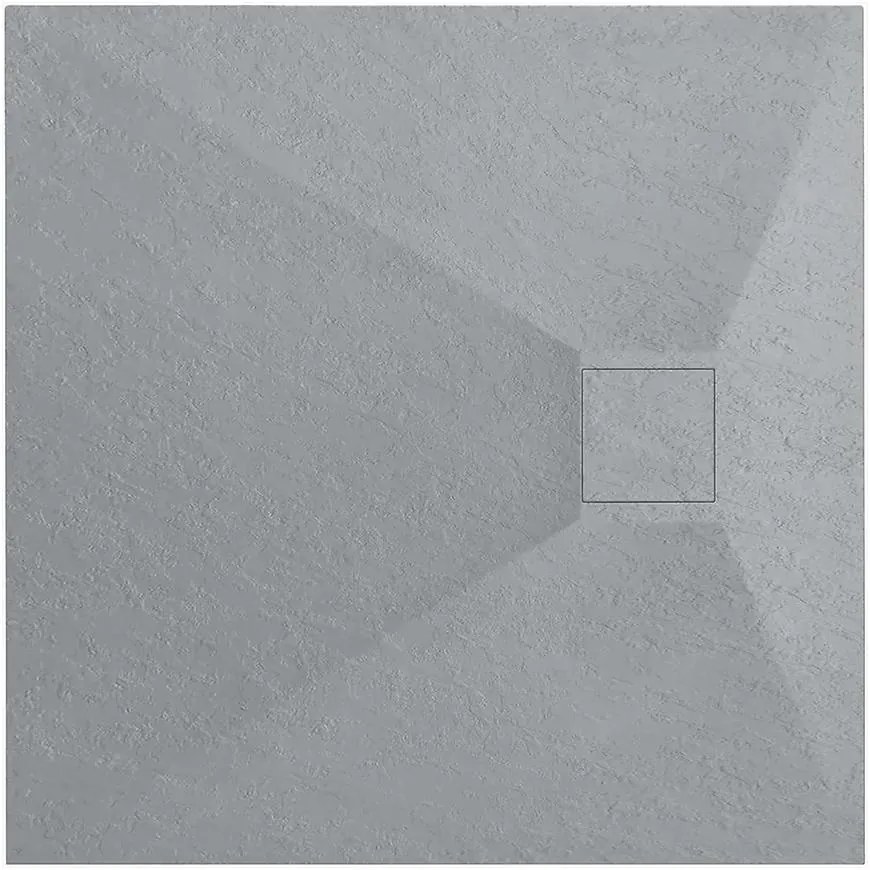 Sprchová vanička čtvercová Magnum Grey 90x90x2,5 Rea K4106