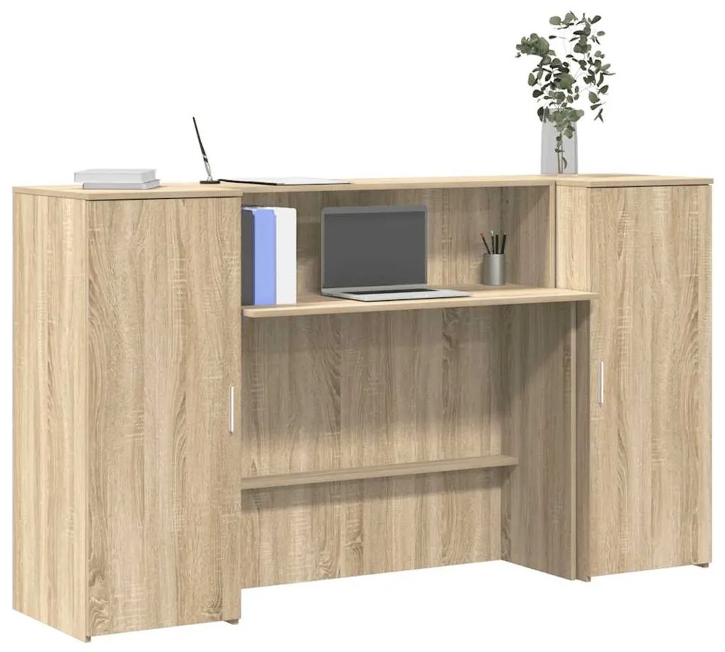Recepční stůl dub sonoma 180x50x103,5 cm kompozitní dřevo 3324207