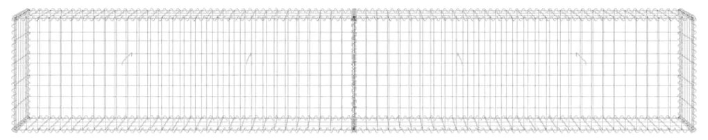 vidaXL Marketos Gabionová zeď s víky pozinkovaná ocel 300 x 30 x 50 cm