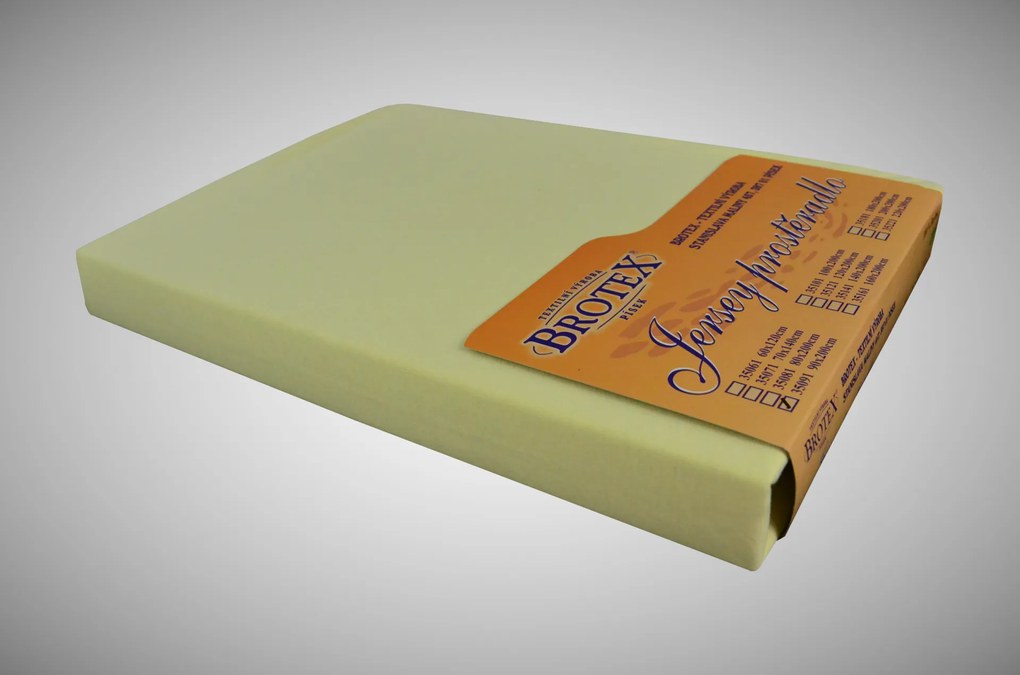 Jersey prostěradlo citrus Rozměr: 80x200