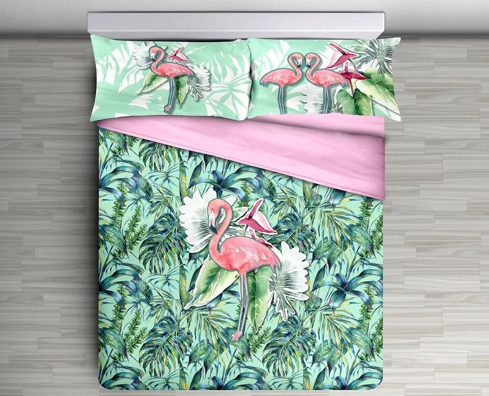 Gipetex Natural Dream 3D italské povlečení 100% bavlna Flamingo - 220x200 / 2x70x90 cm