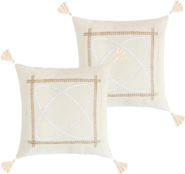 Bellatex Povláček PERU SET 2ks 40x40 cm Natur 1