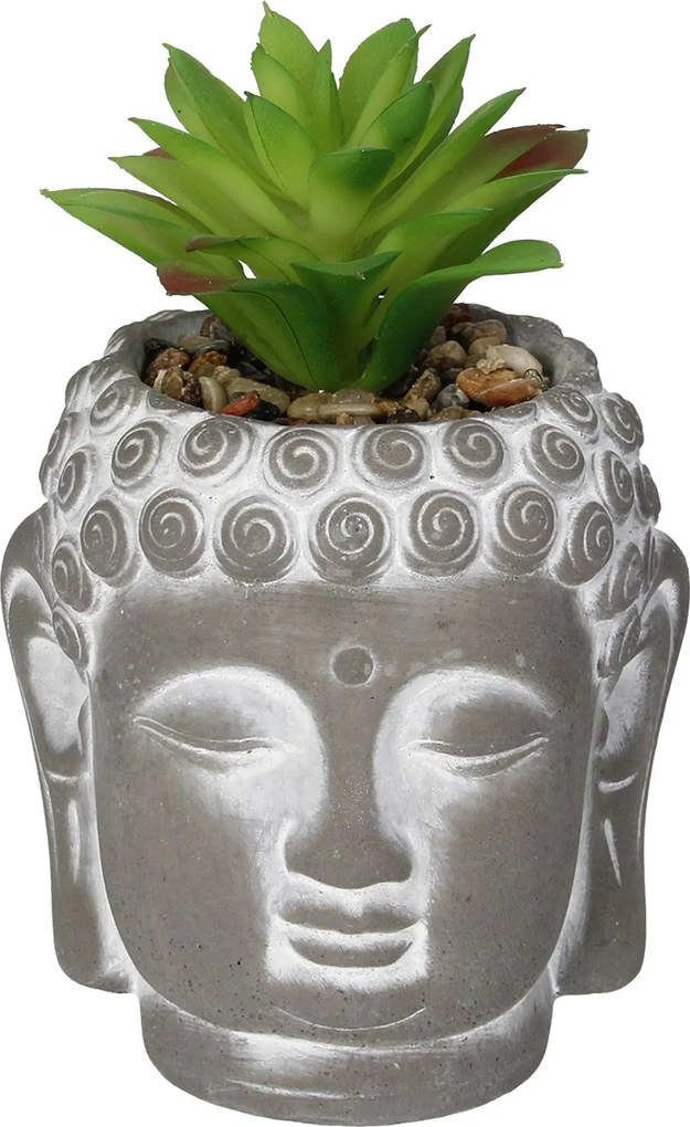 Dekorace Succulent III Buddha 17cm