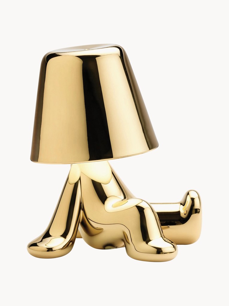 Malá přenosná stolní LED lampa Golden Brothers Bob, stmívatelná