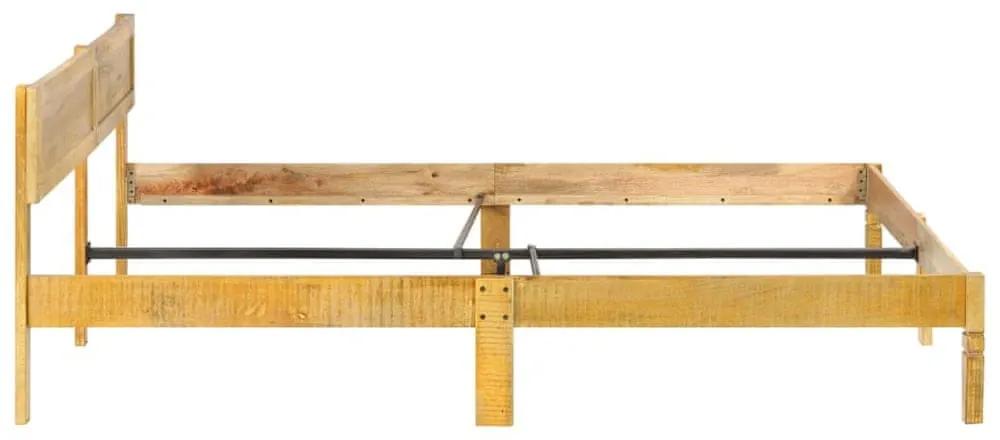 Petromila Rám postele masivní mangovníkové dřevo 160 cm