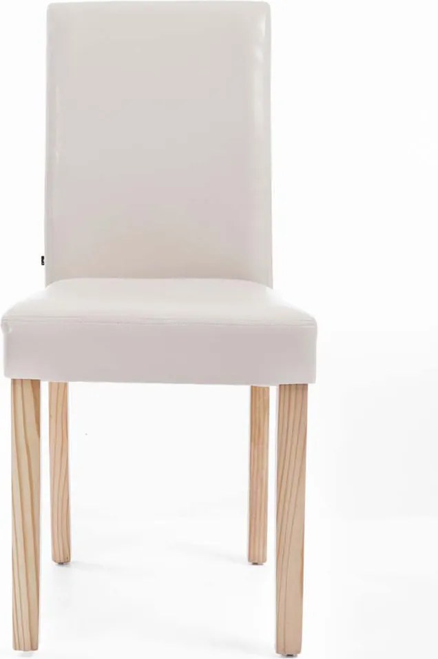 Jídelní židle Ina přírodní konstrukce – krémová