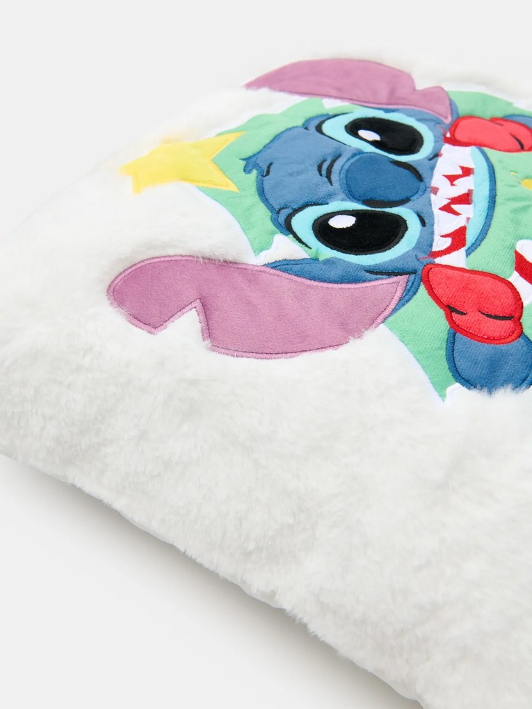 Sinsay - Dětský dekorační polštář s vánočním motivem Stitch - bílá