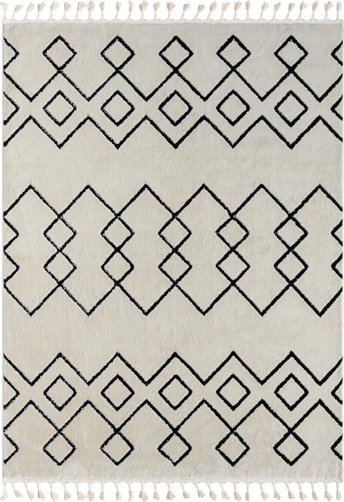 My Flair, Kusový koberec Moroccan Dream weiß, 200x290, černobílá, ložnice
