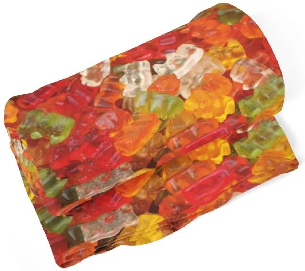 IMPAR Fleecová deka Gumoví medvídci 150x120 cm (Rozměr : 200 x 140 cm)