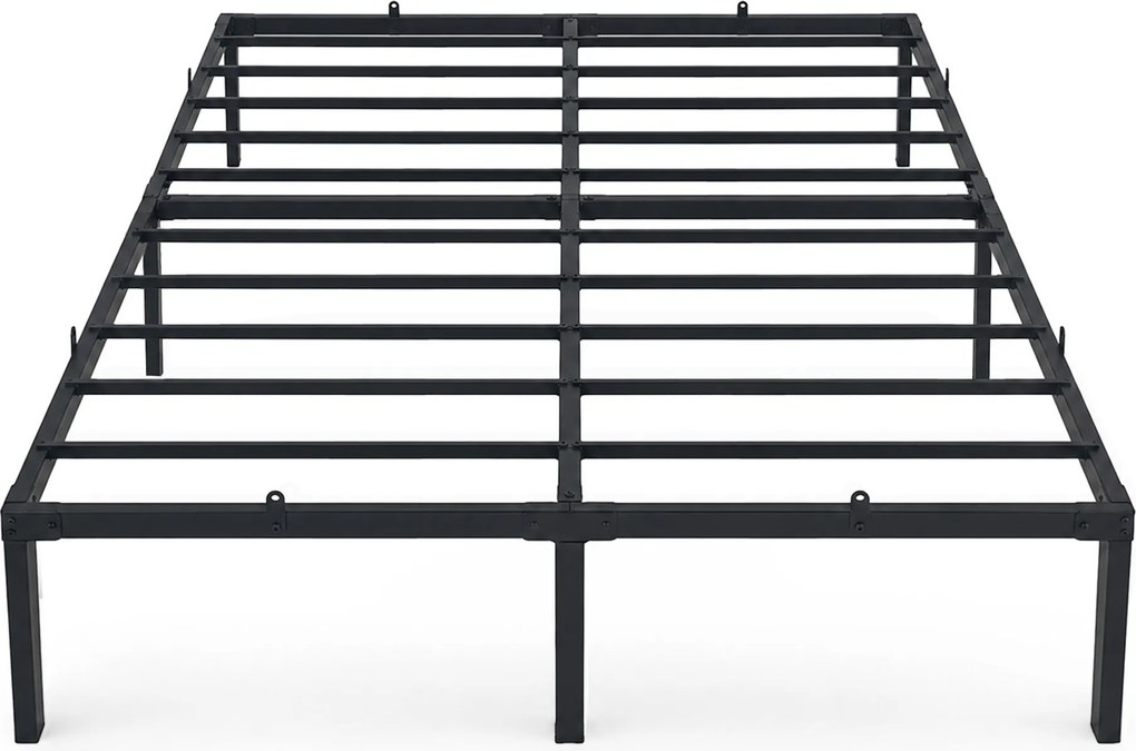 Skládací kovový rám postele Lowa 160x200 černý