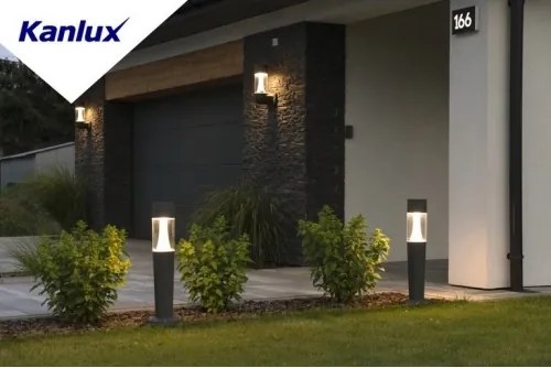 Sloupkové svítidlo Kanlux INVO TR 107-O-GR GU10 IP54 grafit 29177
