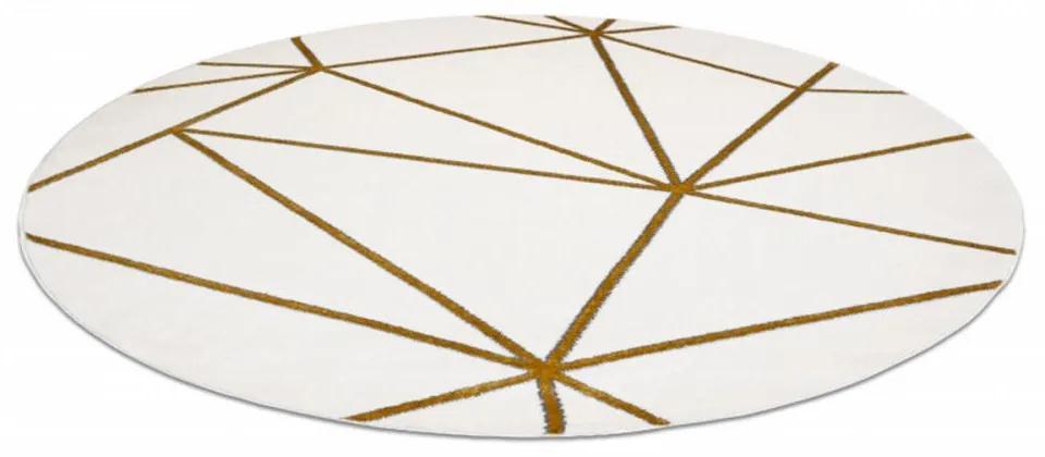 Kusový koberec Greg krémový kruh 160cm