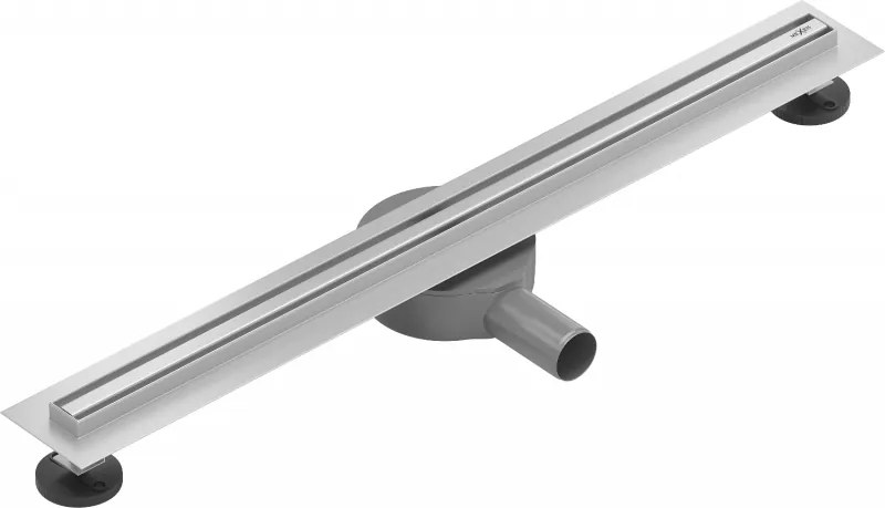 Mexen Flat nerezový sprchový žlab s rotačním 360° sifonem 60 cm, vzor SLIM, 1041060