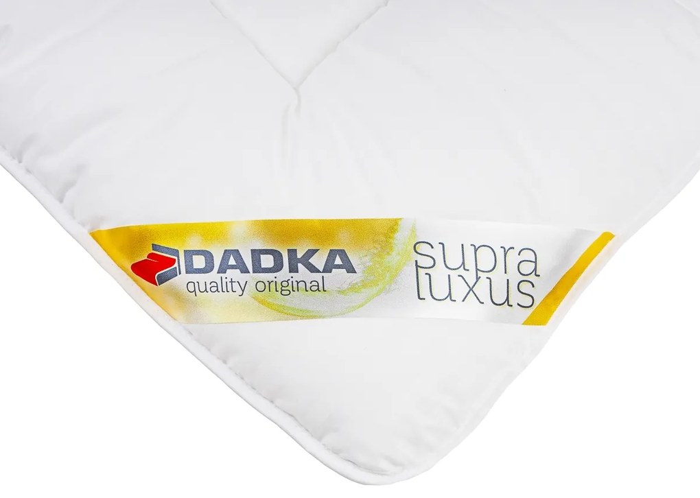 Dadka Zimní prošívaná termo přikrývka Dadka LUXUS SUPRA z dutého vlákna, bílá, 135x200cm, 2500g