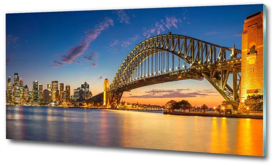 Wallmuralia Foto-obraz fotografie na skle Panorama Sydney 100x50