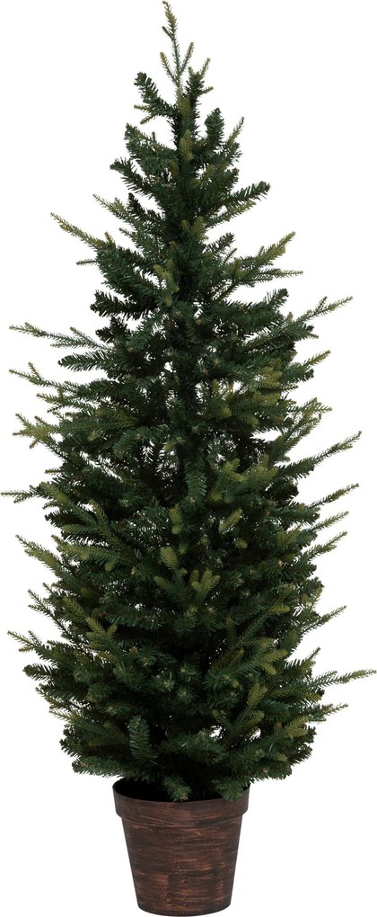 Umělý vánoční stromeček v cementovém květináči, 150 cm
