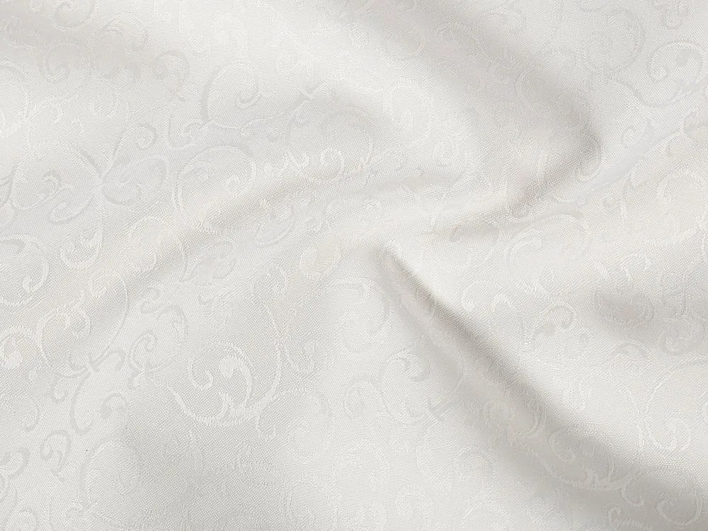Biante Teflonový obdélníkový ubrus TF-010 Ornamenty - smetanový 120x160 cm