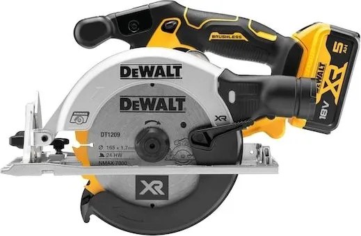 Aku kotoučová pila DeWALT DCS565P2-QW, 2x 18V XR 5,0 Ah (064089)