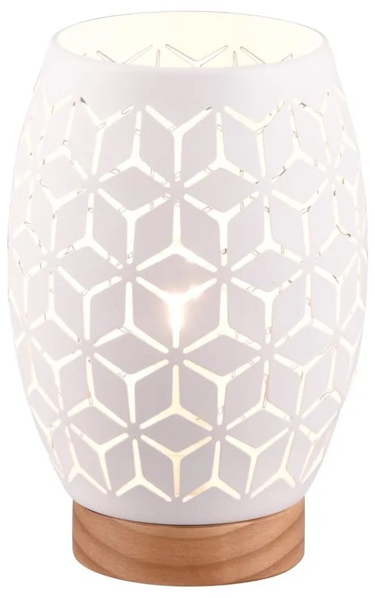 Bílá stolní lampa (výška 21 cm) Bidar – Trio