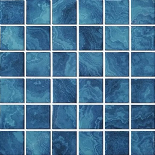 Keramická mozaika Premium Mosaic tyrkys 31x31 cm mat MOSBH5M