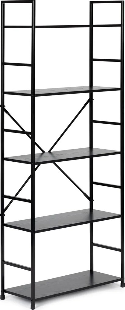 Regál LOFT 58,5 cm černý