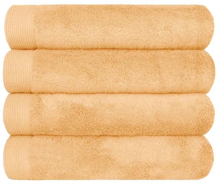 SCANquilt modalový ručník MODAL SOFT zlatá malý ručník 30 x 50 cm