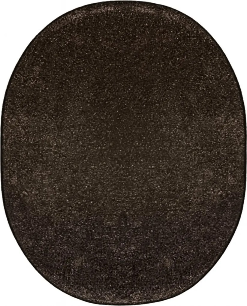 Vopi, Kusový koberec Laguna LUX čokoláda ovál, 120x170 ovál, hnědá, ložnice