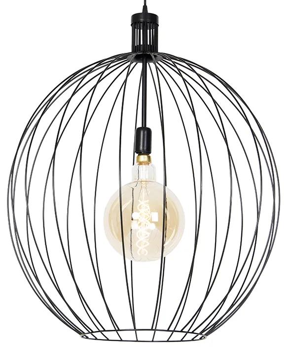 Designová závěsná lampa černá 70 cm - Wire Dos
