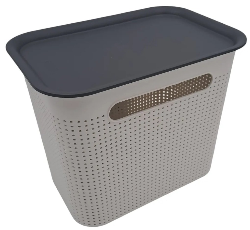 Rotho Úložný box s madly BRISEN 7l, 26x18x21cm, bílý