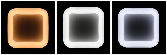Ecolite Bílé LED stropnínástěnné svítidlo hranaté 40W WMKL01S-40WLED-BI
