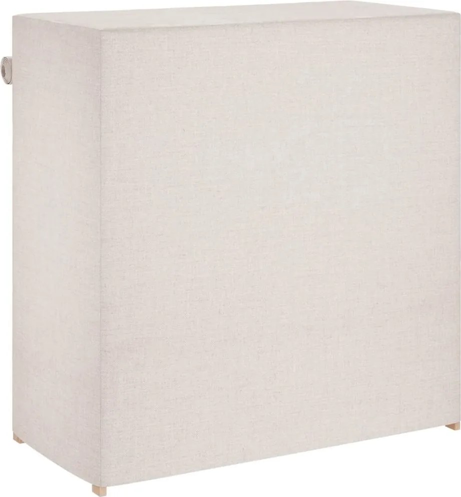 Botník s potahem bílý 79 x 40 x 80 cm textil 248194