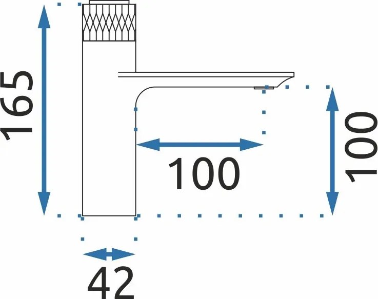 Rea Storm - Umyvadlová baterie, Černá-zlatá, REA-B9987
